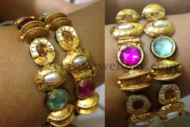 Changeable Gemstone Bangles - Jewellery Designs