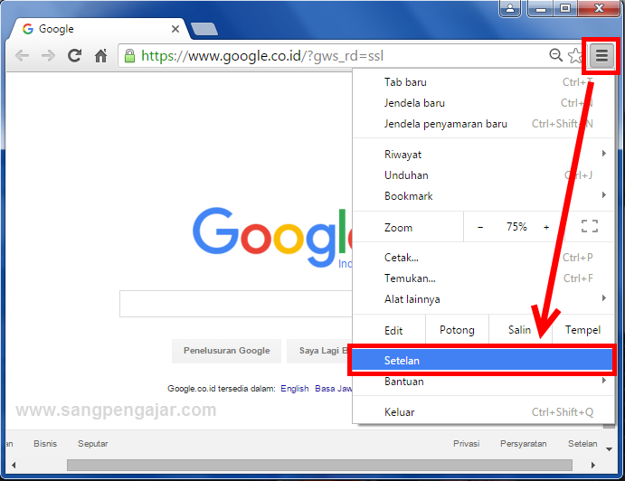 Cara Mudah Update Google Chrome - SangPengajar.com