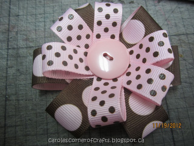 Carole's Corner of Crafts: Craft - Flower Loop Hair Bow