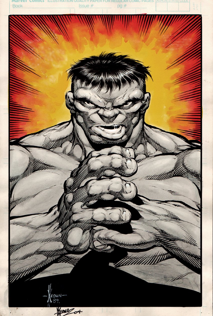 Marvel Comics of the 1980s: 1989 - Incredible Hulk try-out piece by ...