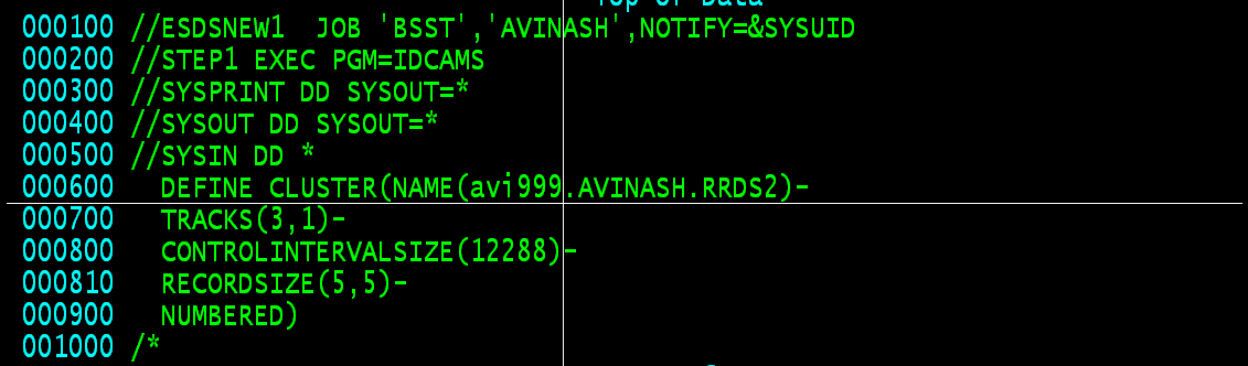 MAINFRAMES....: RRDS