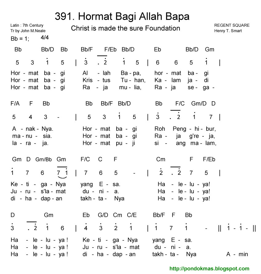 Pondok Mas Indah: Hormat Bagi ALLAH BAPA Christ is Made The Sure ...