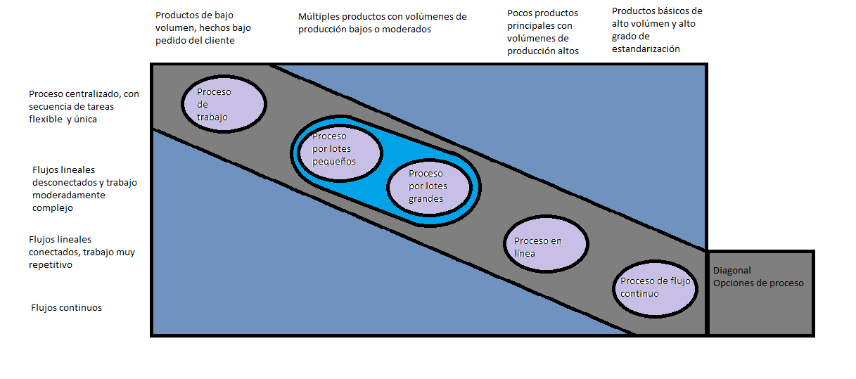 DISEÑO DEL PROCESO: MATRIZ PRODUCTO-PROCESO