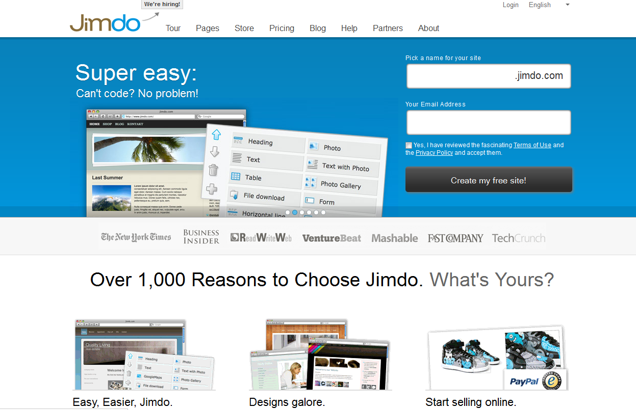CREAR PÁGINA WEB GRATIS EN JIMDO: INTRODUCCIÓN DE JIMDO
