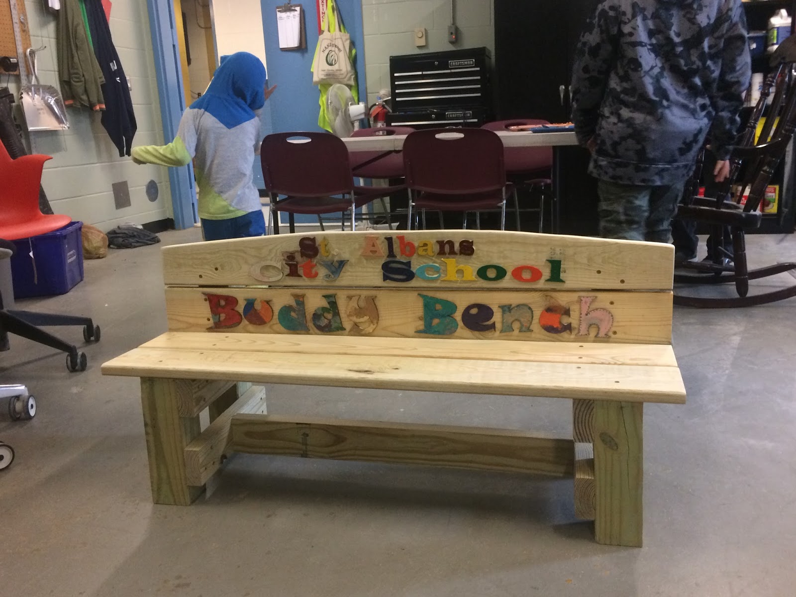 HOPE Classroom BLOG: Buddy Bench Project Completed!