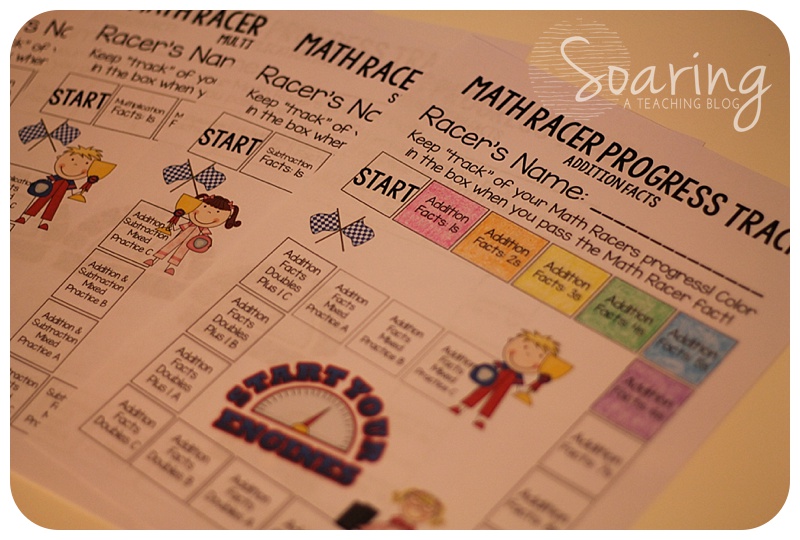 Math Racers Progress Track {FREEBIE} - Hello Sandy Patterson