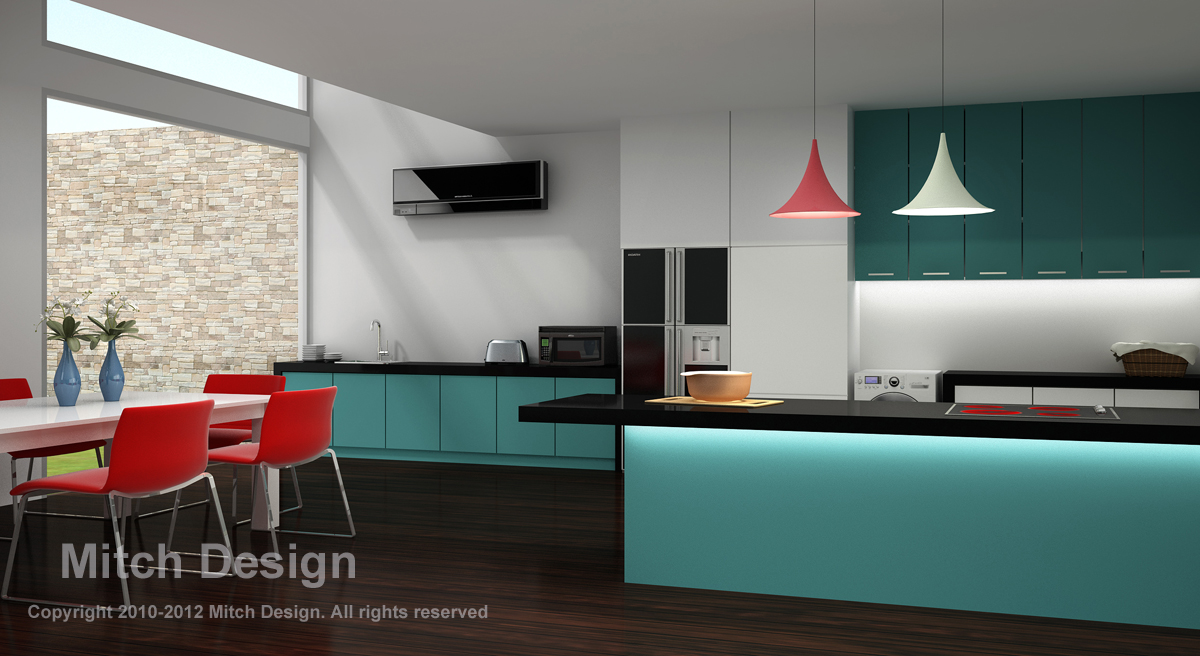 ideasthai: ไอเดียห้องครัวสวยๆสไตล์โมเดิร์นจาก The Mitch Design