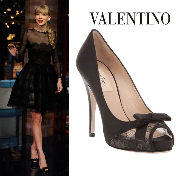 new website for your fashion: Valentino Peep-toe Platform Pump_Taylor Swift
