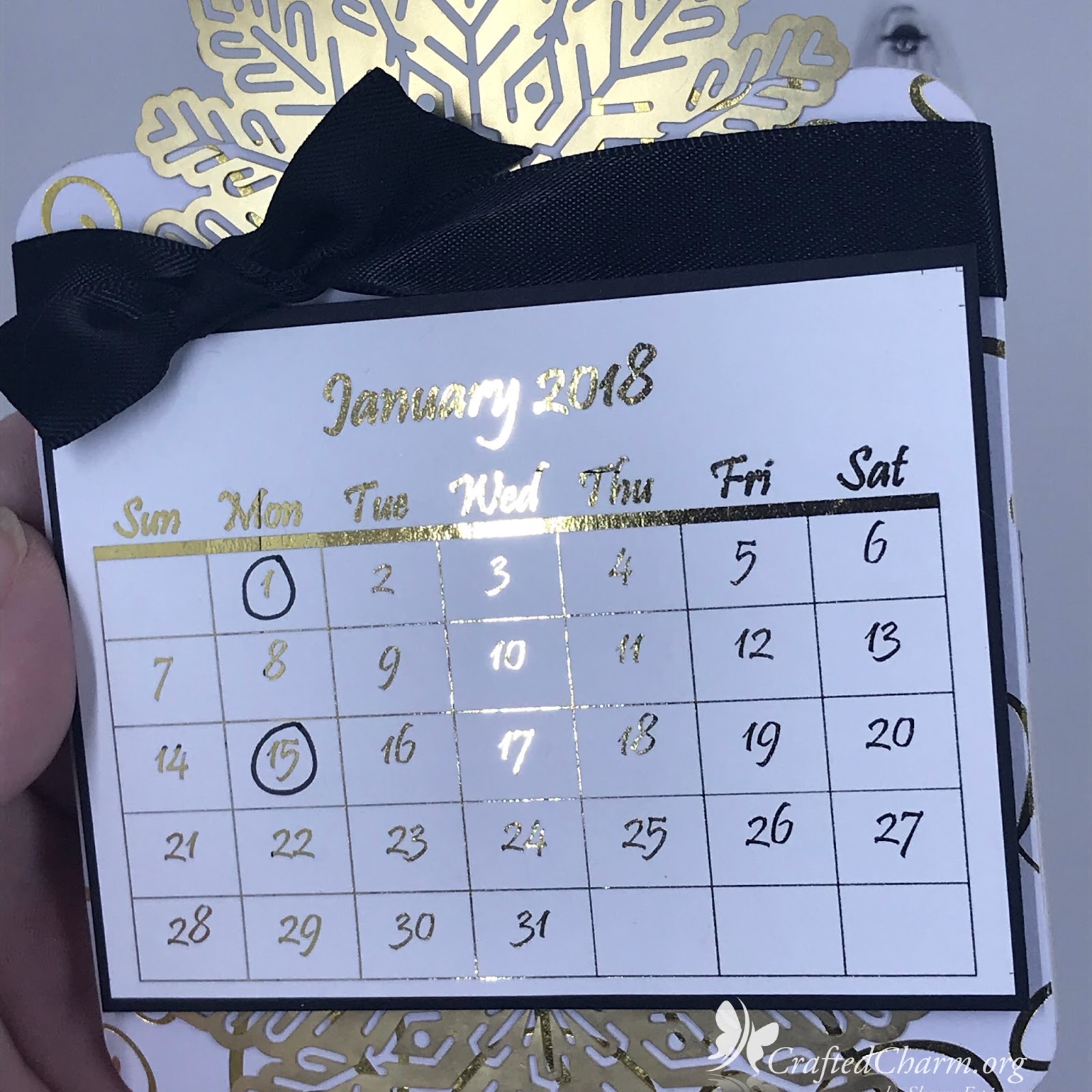 Crafted Charm Designs: January Calendar + Free Printable