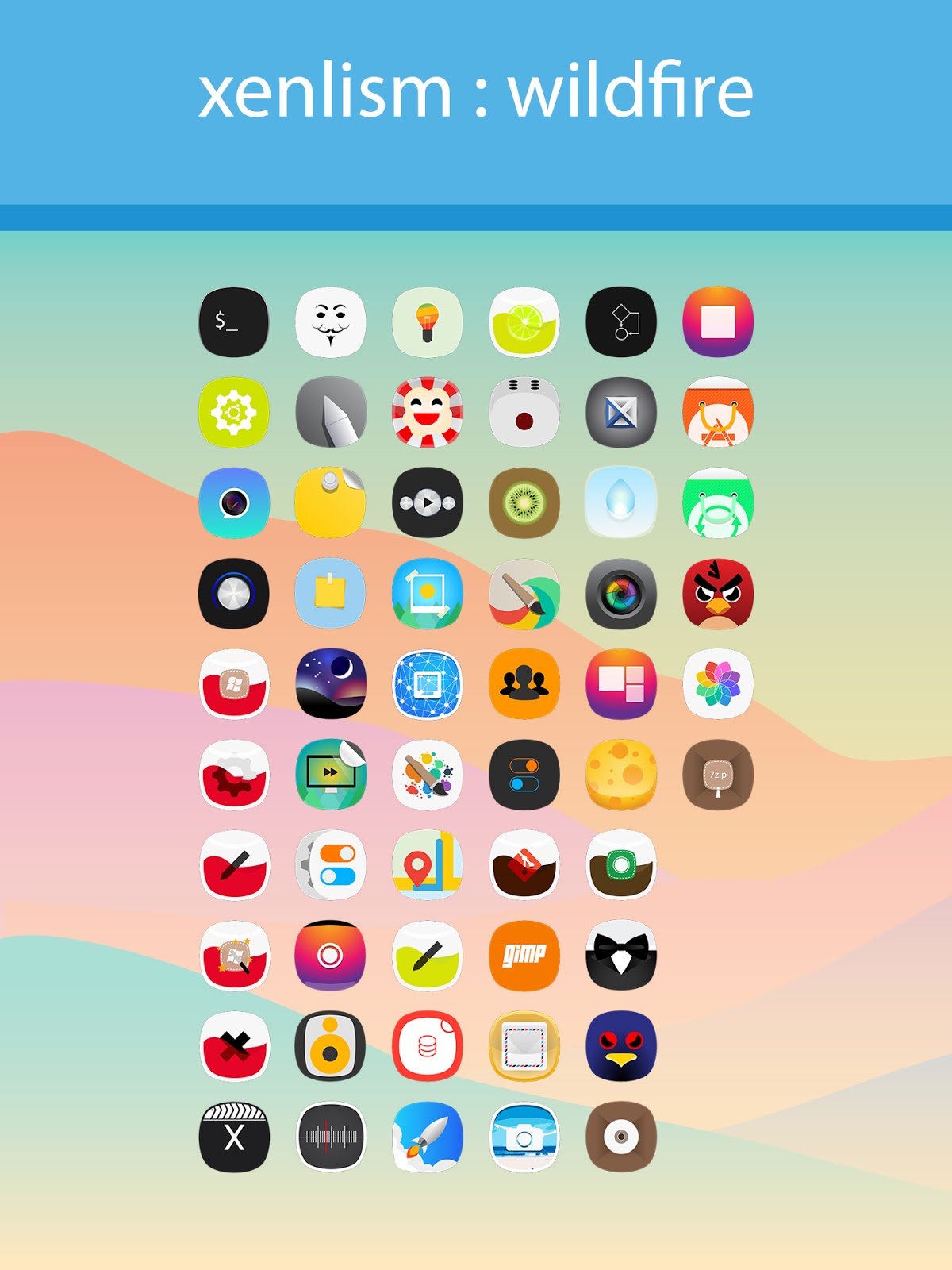 طريقة تنصيب ايقونات Xenlism Wildfire على دبيان - Linux-IT