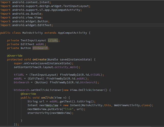 Cara Membuat Aplikasi Android Dengan Menggunakan Intent dan WebView