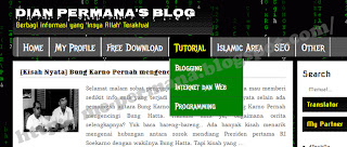 Cara membuat menu drop down di Blogger | Dian Permana's Blog