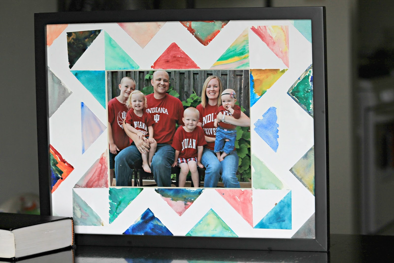 Kid Painted Mats for Frames