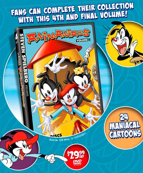 Cartoonatics: Animaniacs DVD Volume 4!!! At Last! February 5, 2013