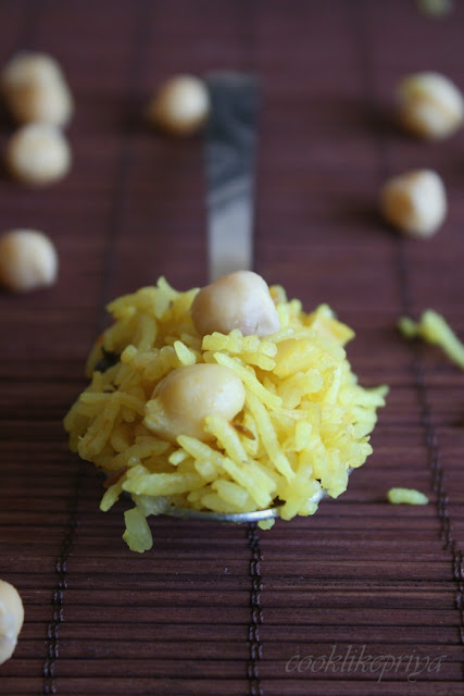 Cook like Priya: Chickpea Pulao | Channa Rice Recipe | Lunch Box Recipe