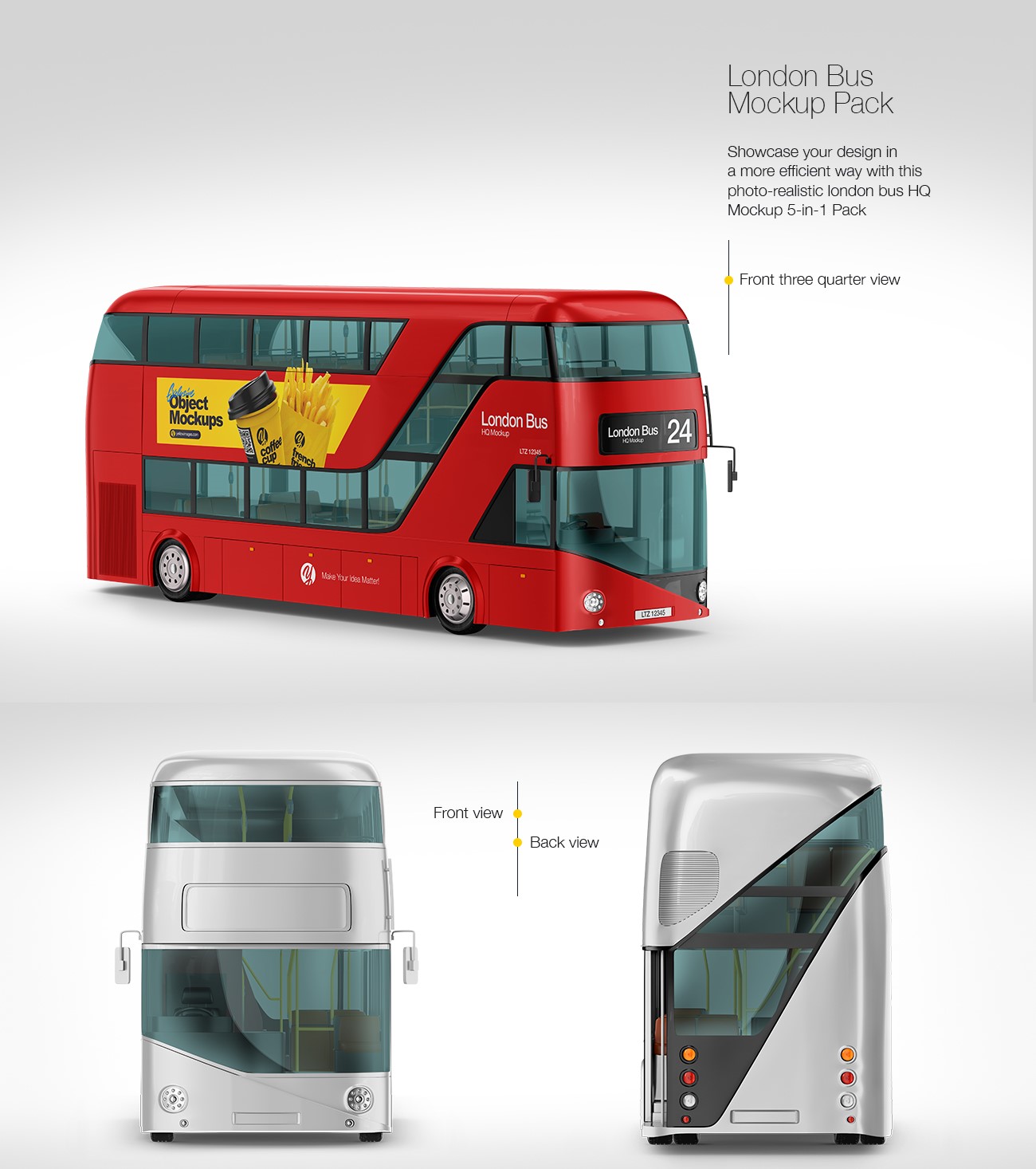 160+ Best Bus Mockup Templates | Free & Premium