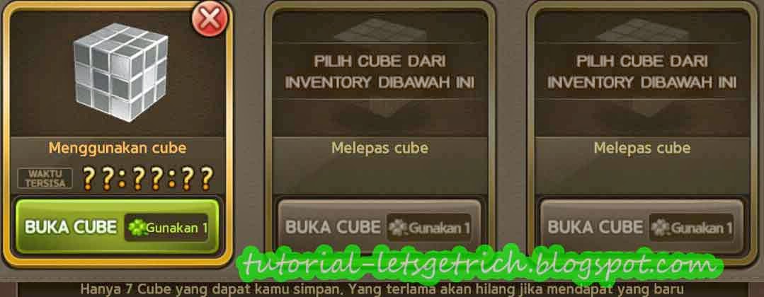 [Cube Get Rich] Panduan Lengkap dengan PenjelasanNya