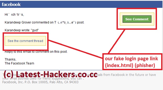 Tricks: Hacking Facebook Account Using Phishing