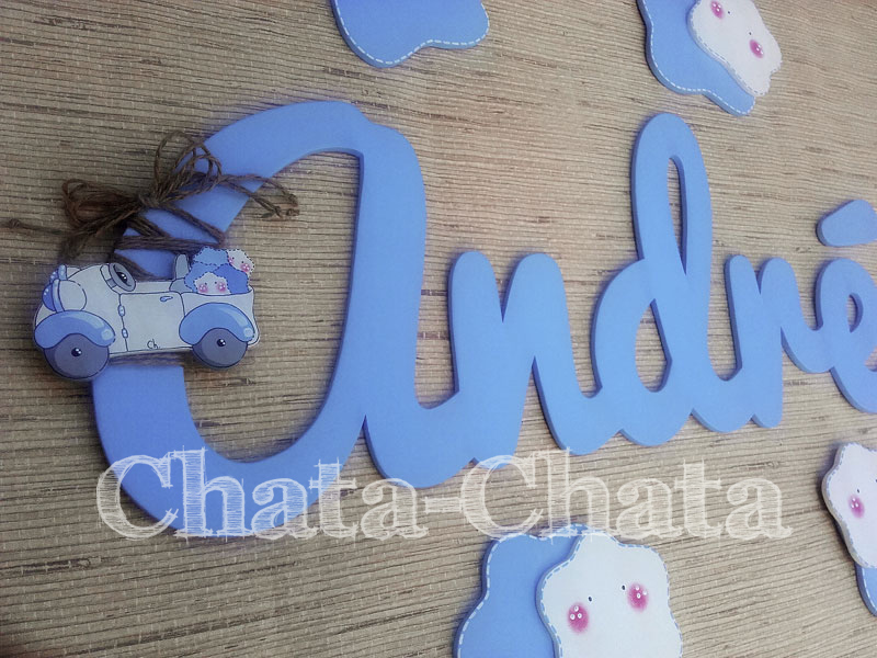 Chata-chata. Decoración infantil: LETRAS PARA "ANDRÉS"