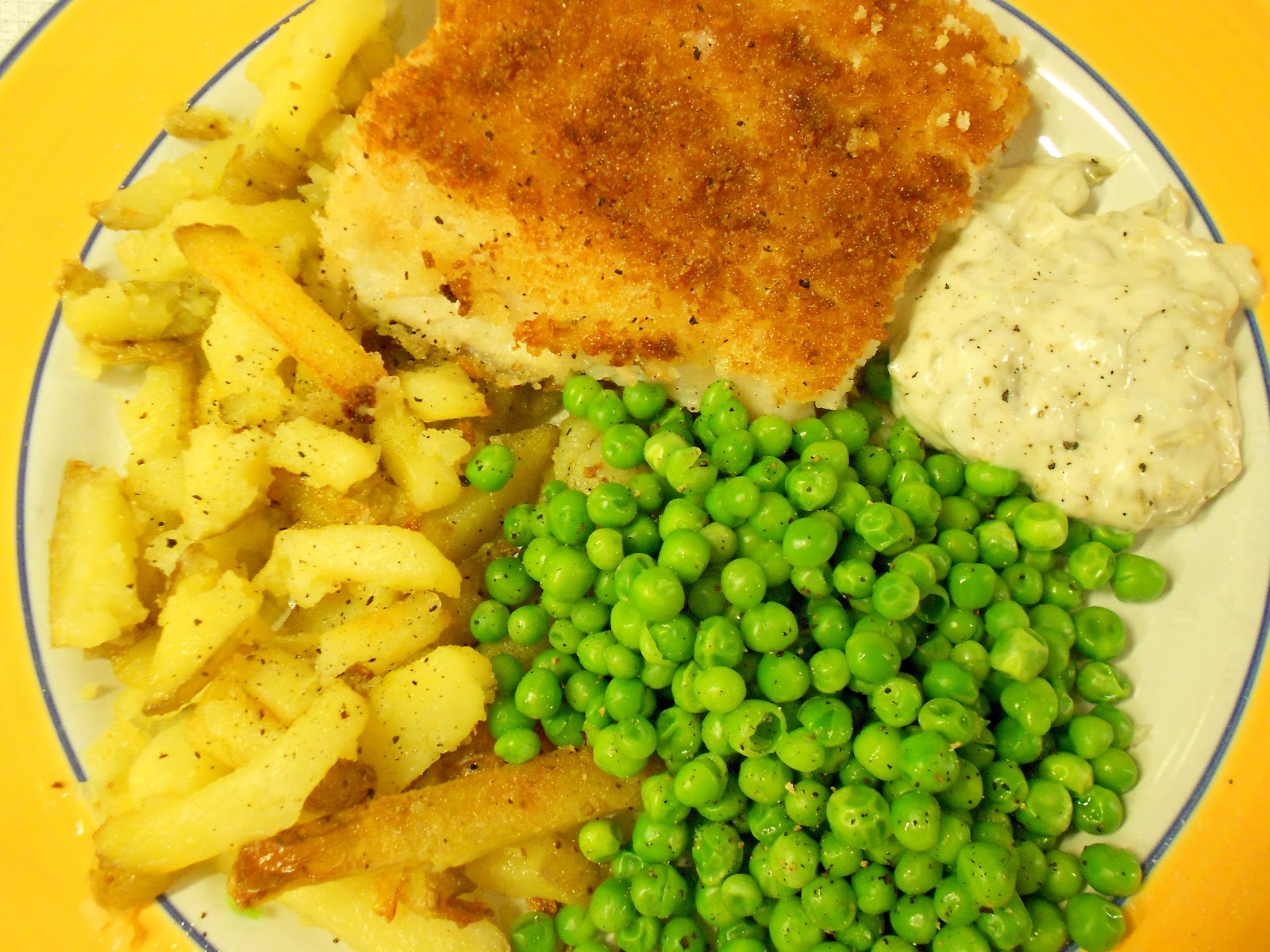 Pippa's food blog: Breaded Fish and Chips