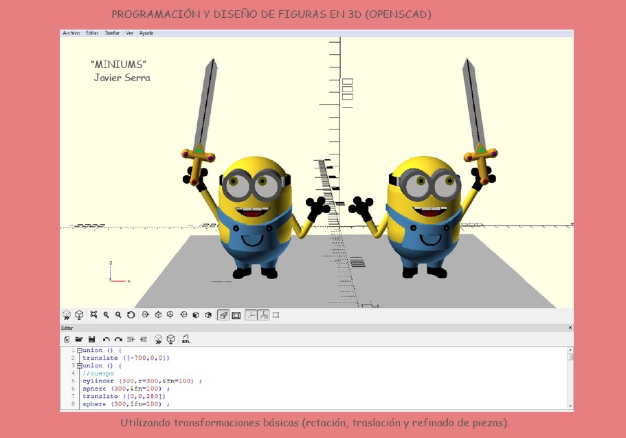 CIENCIAS CASVI TRES CANTOS: DISEÑO 3D : PROGRAMACIÓN Y DISEÑO POR OPENSCAD