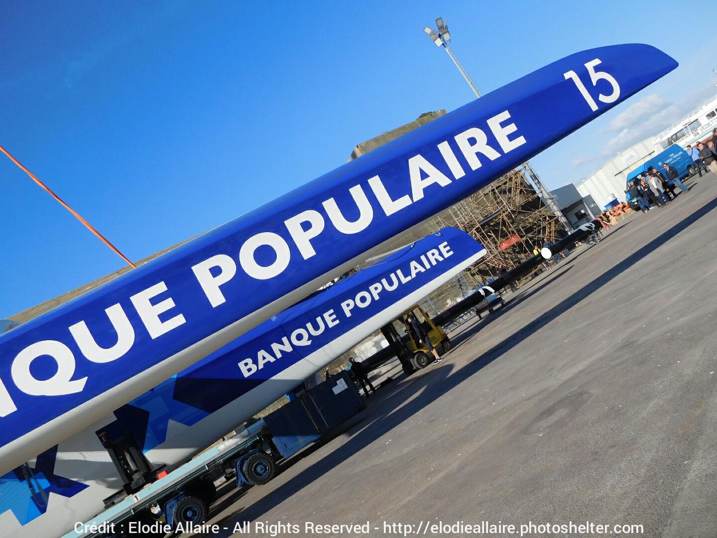 Images / Mise à l'eau du nouveau Banque Populaire IX, Armel Le Cléac'h ...