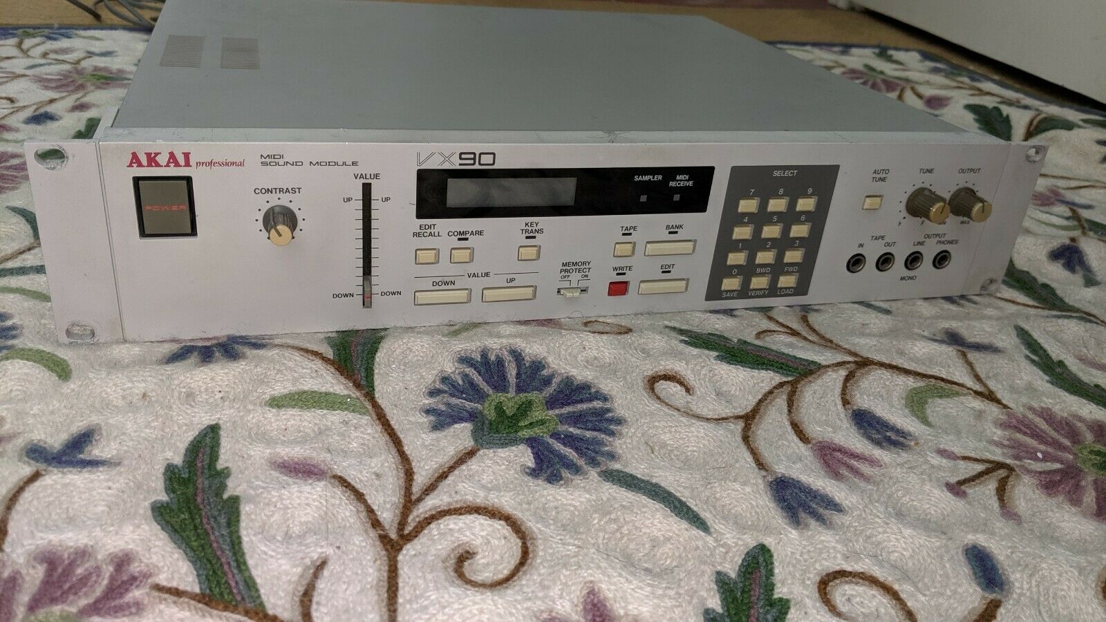 MATRIXSYNTH: Akai VX90 Rackmount Analog Synthesizer SN 10445-33847