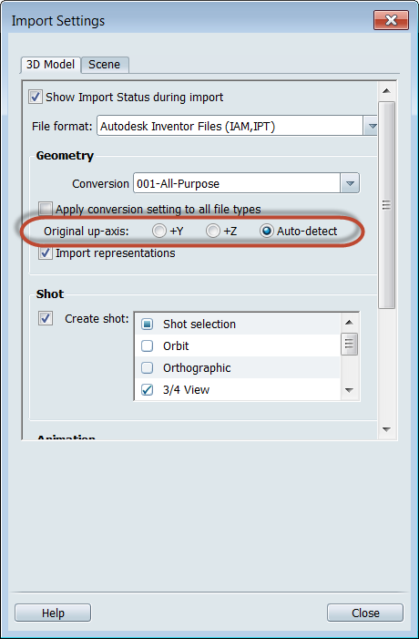 Changing the orientation