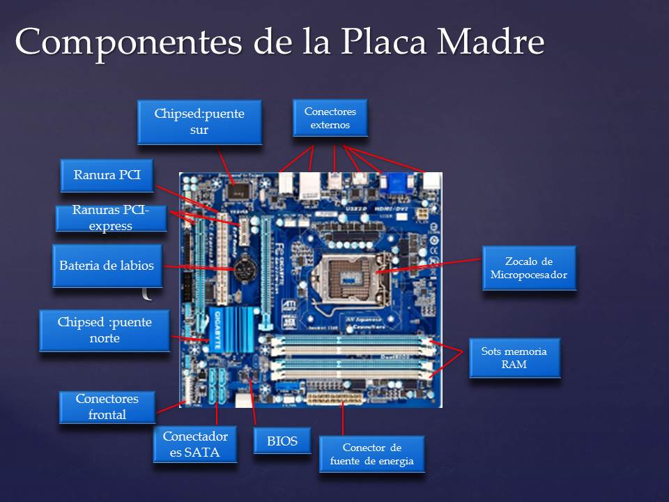 Componentes de la Placa Madre