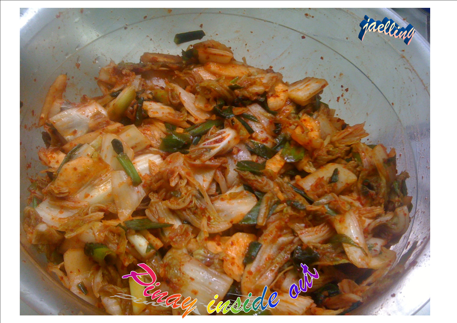 Home made kimchi : PINAYs' EASY RECIPE