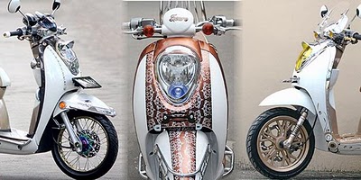 Trendy Modification Honda Scoopy 110 cc Retro Styliest Airbrush ...