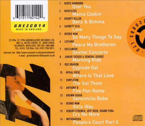 Acervo Black: Greensleeves Reggae Sampler Vol. 14 (CD -1996)