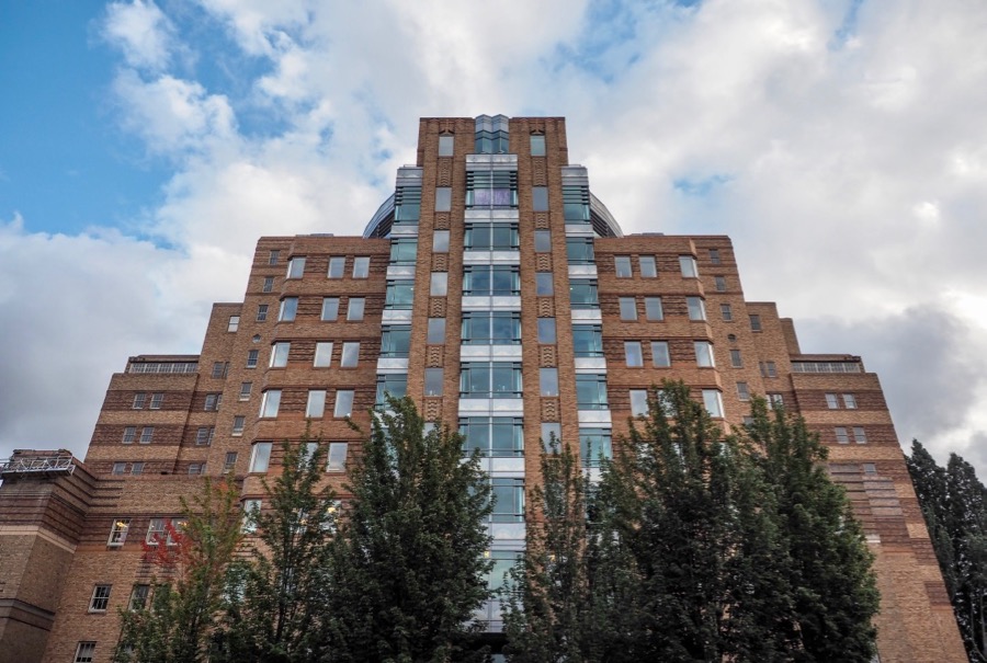 USA: Pacific Tower, an Art Deco Landmark in Seattle.