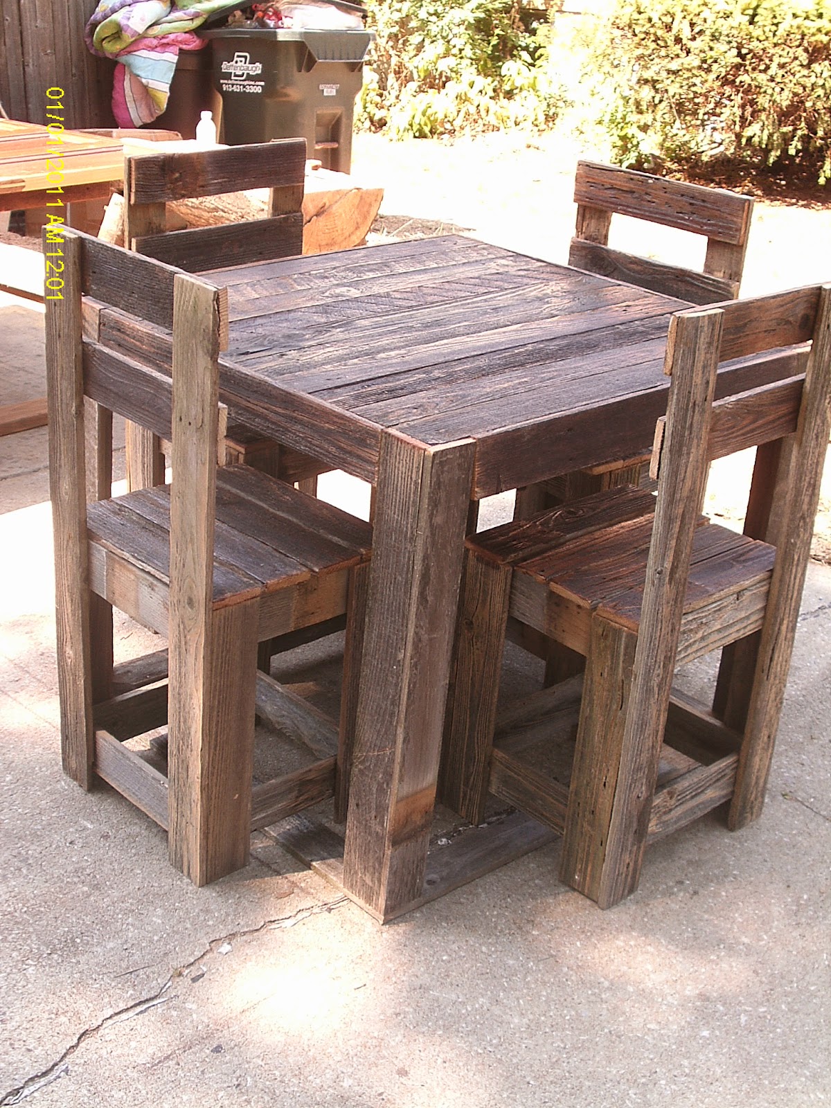 Handmade Rustic & Log Furniture: Rustic Mahogany Door Dining Table and ...