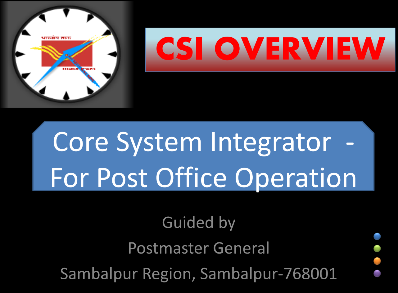 CSI Overview - Very Useful Document ~ India Posts' Retired Officers ...