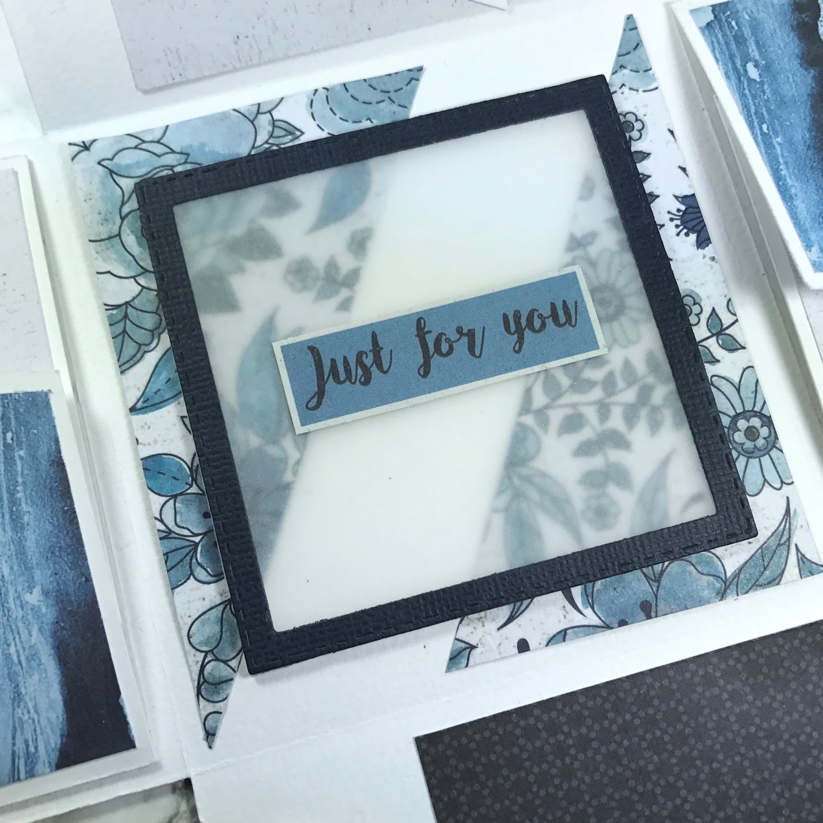 'Without you I am blue' - explosion box