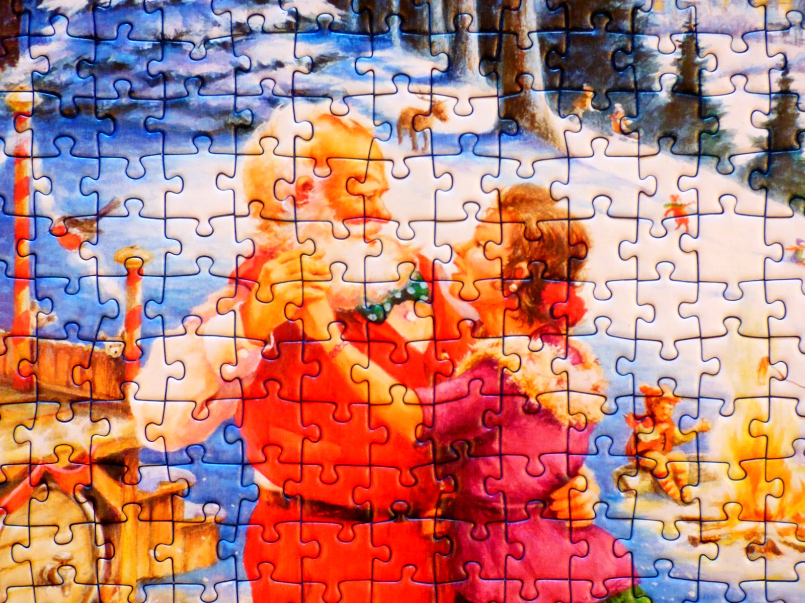 Chez Maximka: Ravensburger Santa's Christmas party 1000pc jigsaw puzzle