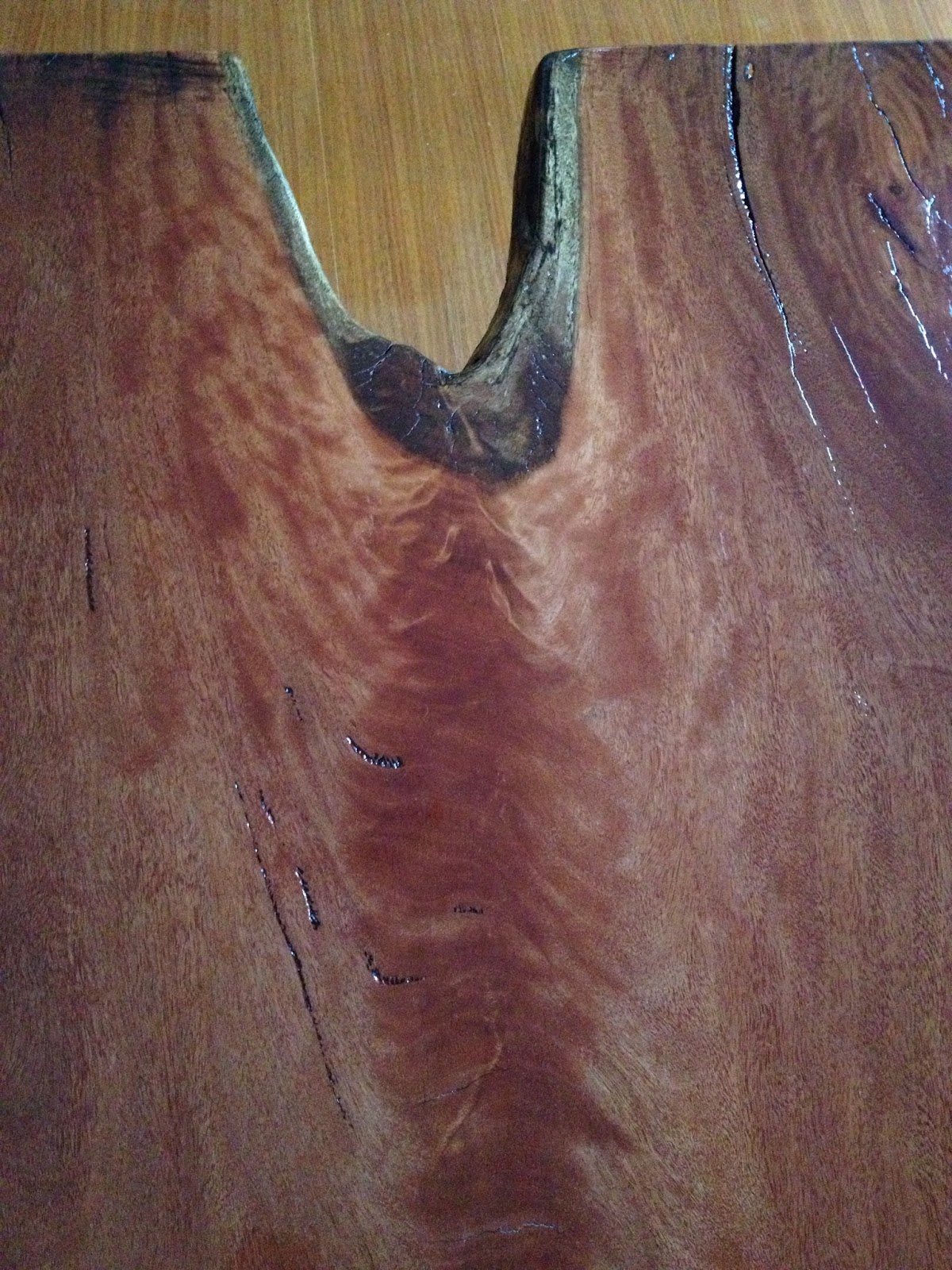 Crafty minded: How to Varnish timber slab coffee table top in easy steps