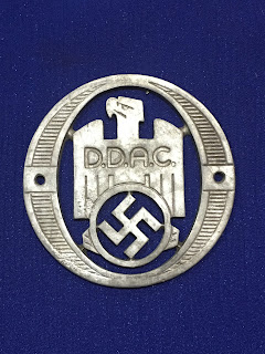 WW2 German Militaria Collectibles: DDAC Auto Plaque