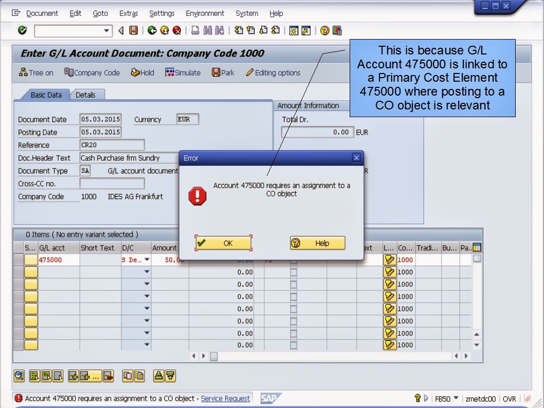 青蛙SAP分享 Froggy's SAP sharing: Step by Step SAP FI : FB50 Enter G/L ...