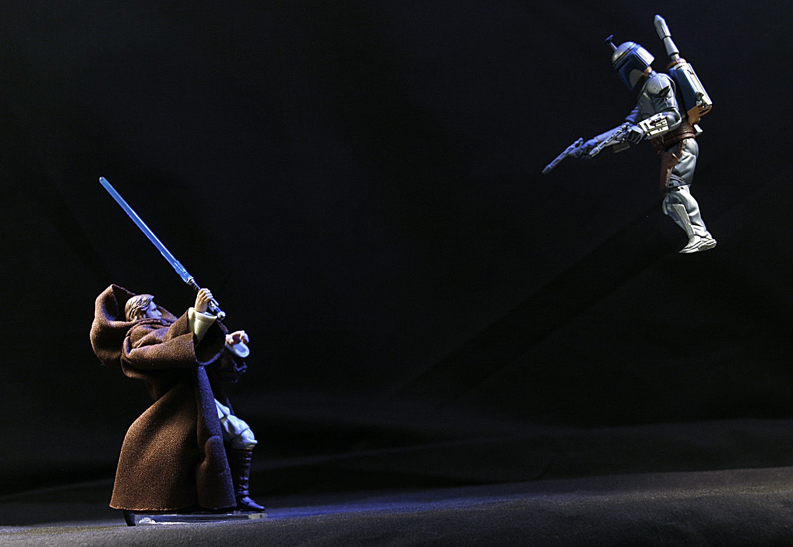 Kisho Meteora, Star Wars Collector: Obi-wan Kenobi vs Jango Fett action ...