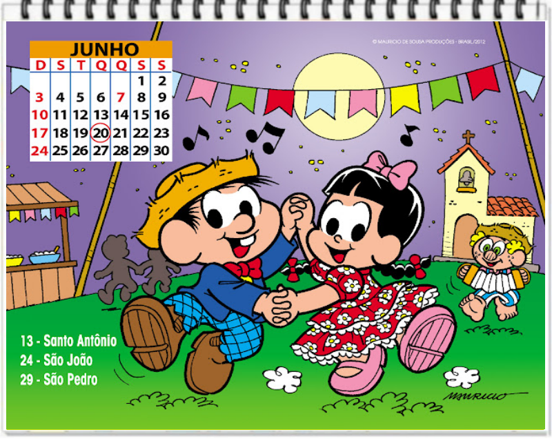 Colcha de Saberes: Junho - Calendário de Datas Comemorativas