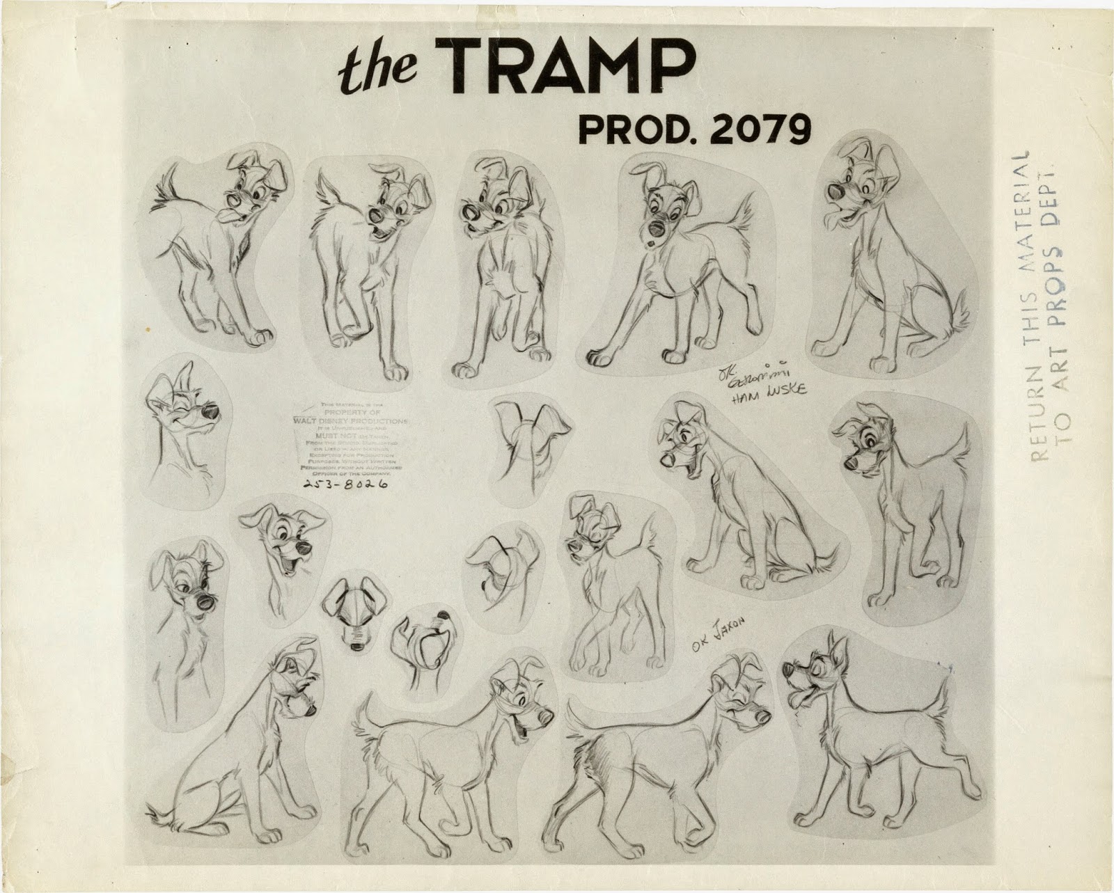 Animopus: Model Sheets: Lady and the Tramp