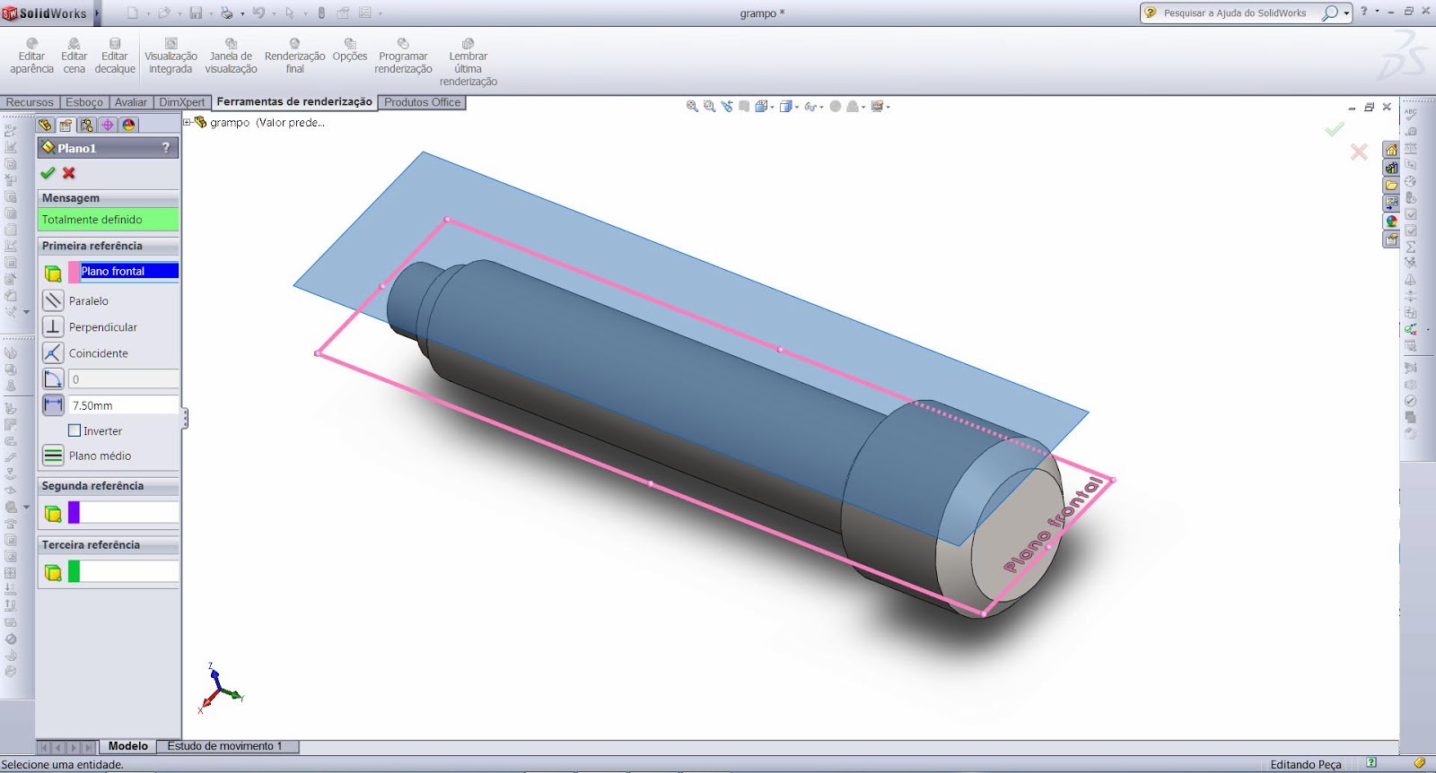 Contorno Digital: Modelando no SolidWorks