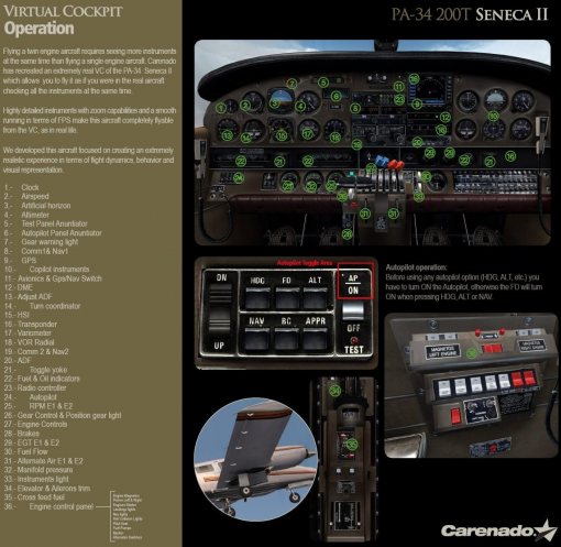 Flight is: Piper PA-34-200T Seneca II Tutorial & Checklist