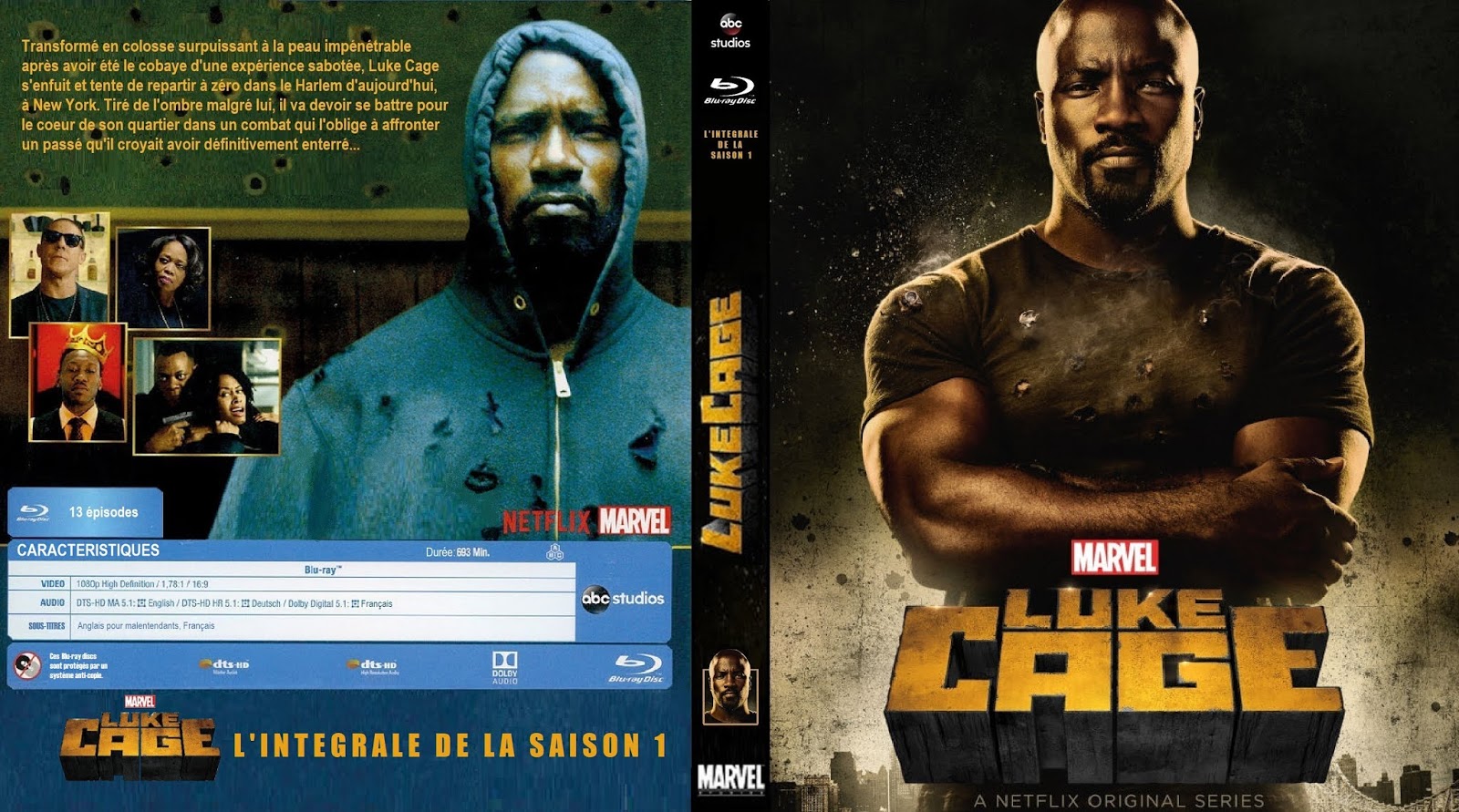 BLU-RAY JAQUETTES BLU-RAY: Luke Cage saison 1