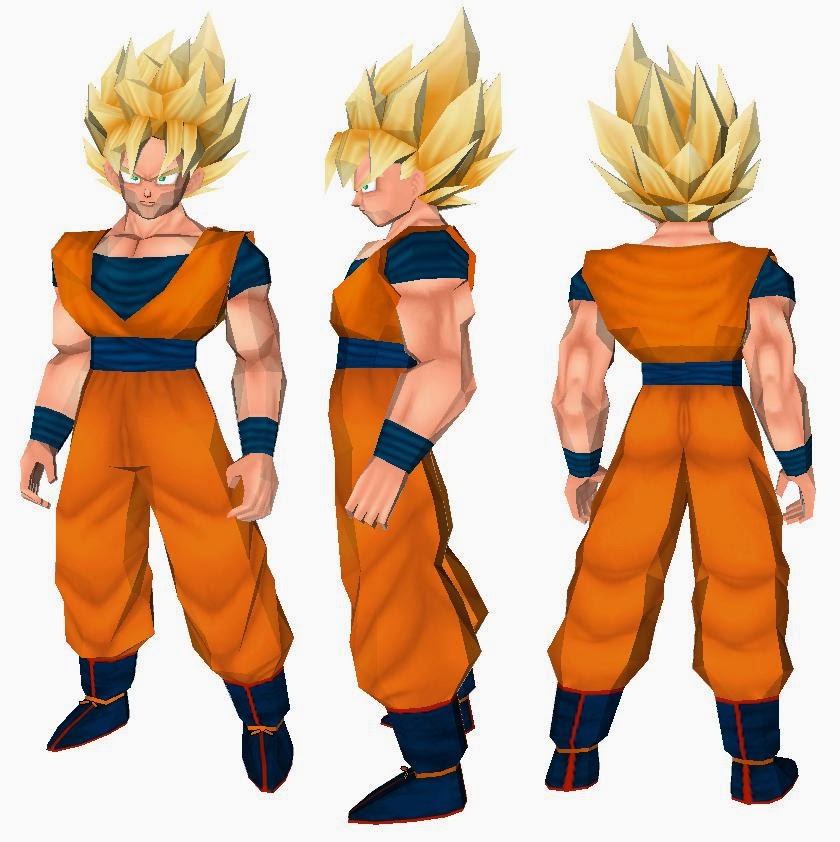 Papercraft Dragon Ball Goku Super Saiyan - Papercraft4u | Free ...