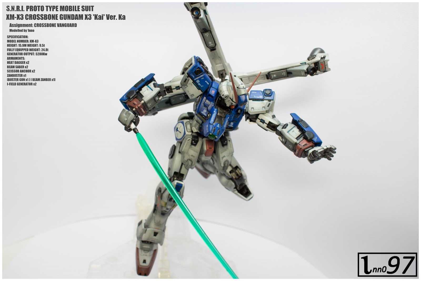 Custom Build: MG 1/100 Crossbone X3 Ver. Ka