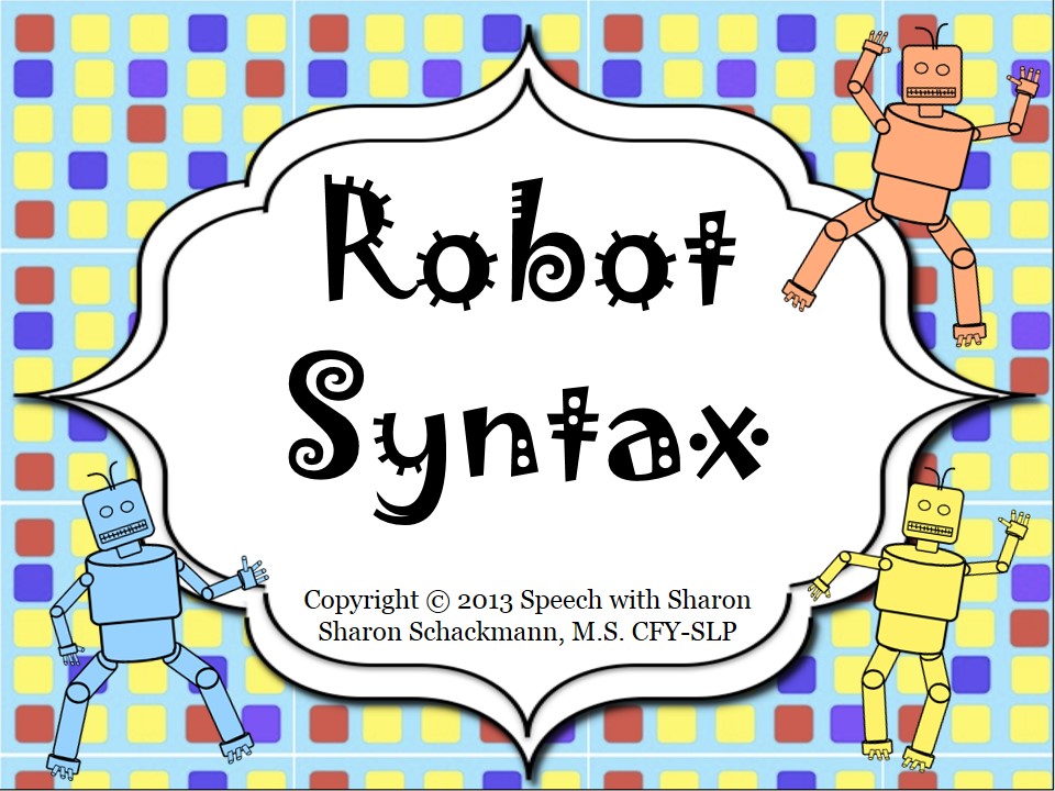 Speech with Sharon: Robot Syntax