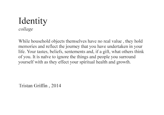 The process of making art: ARTWORK (Drawing) Identity, self portrait